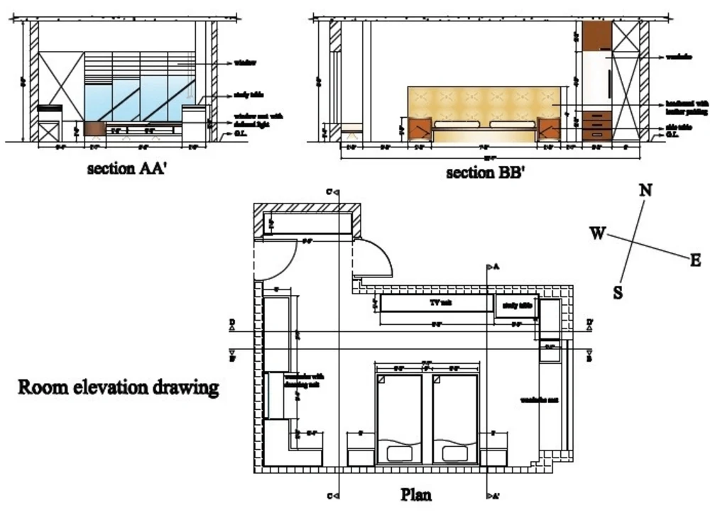 Detailed Architectural and Interior Designing 2D drawings. | Upwork