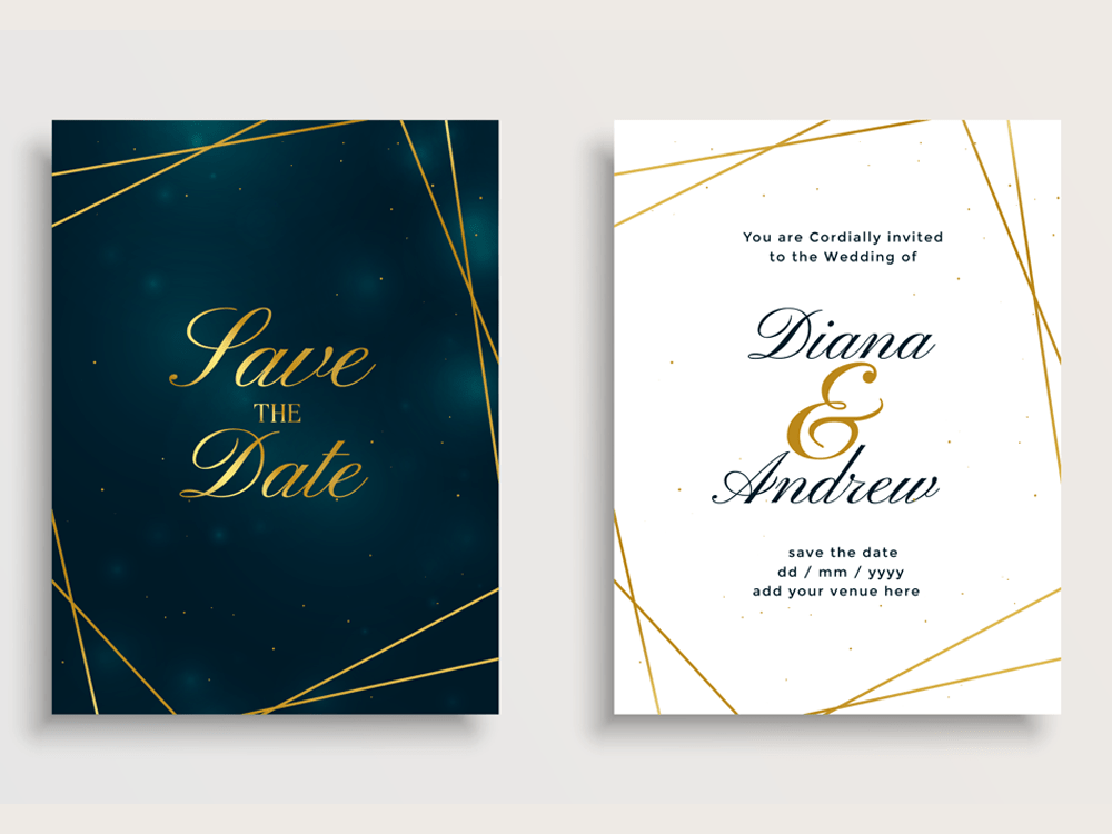 A beautiful and professional invitation card, postcard, greeting card ...