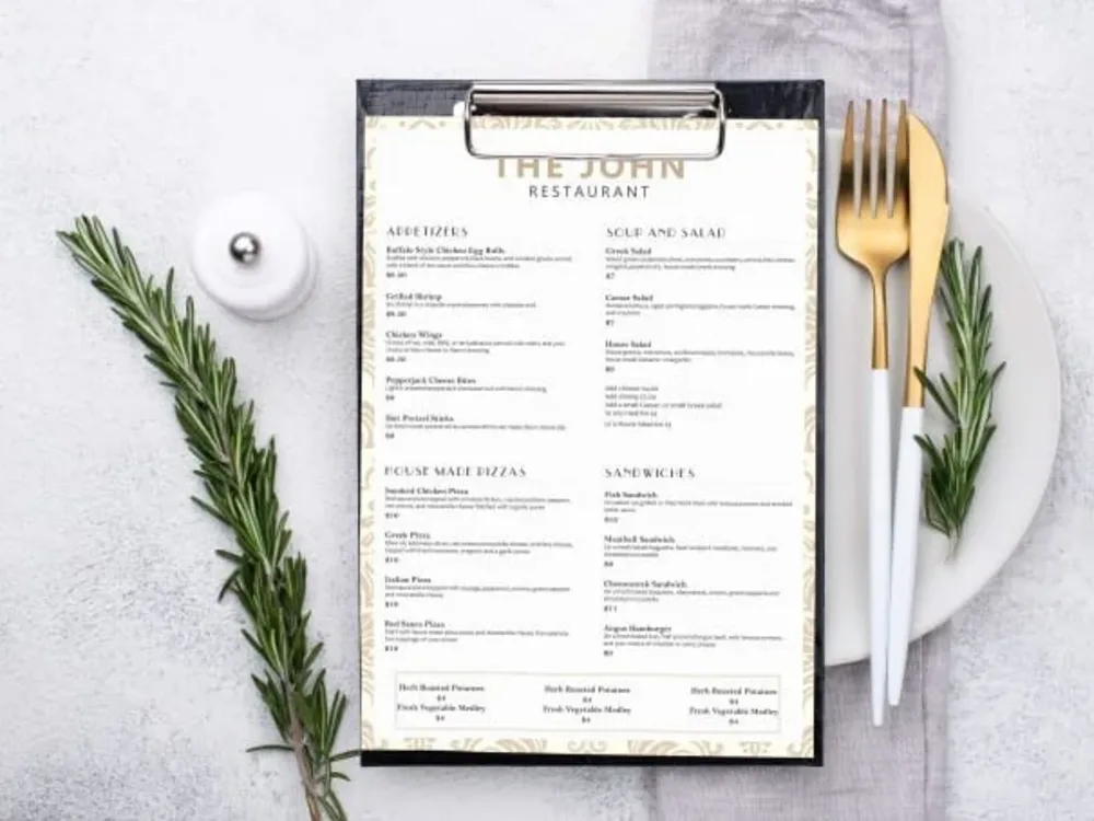 Modern creative restaurant food menu card | Upwork