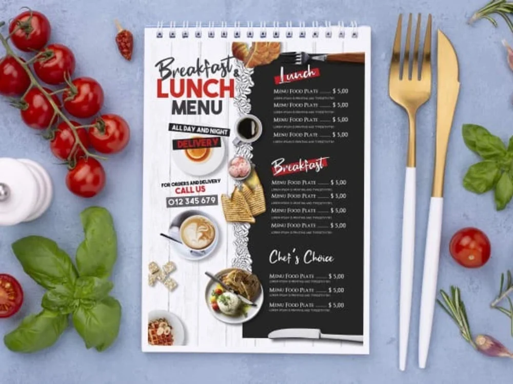 Modern creative restaurant food menu card | Upwork