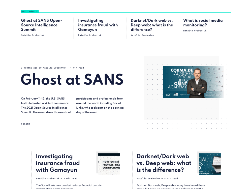 Custom Ghost CMS Theme | Upwork