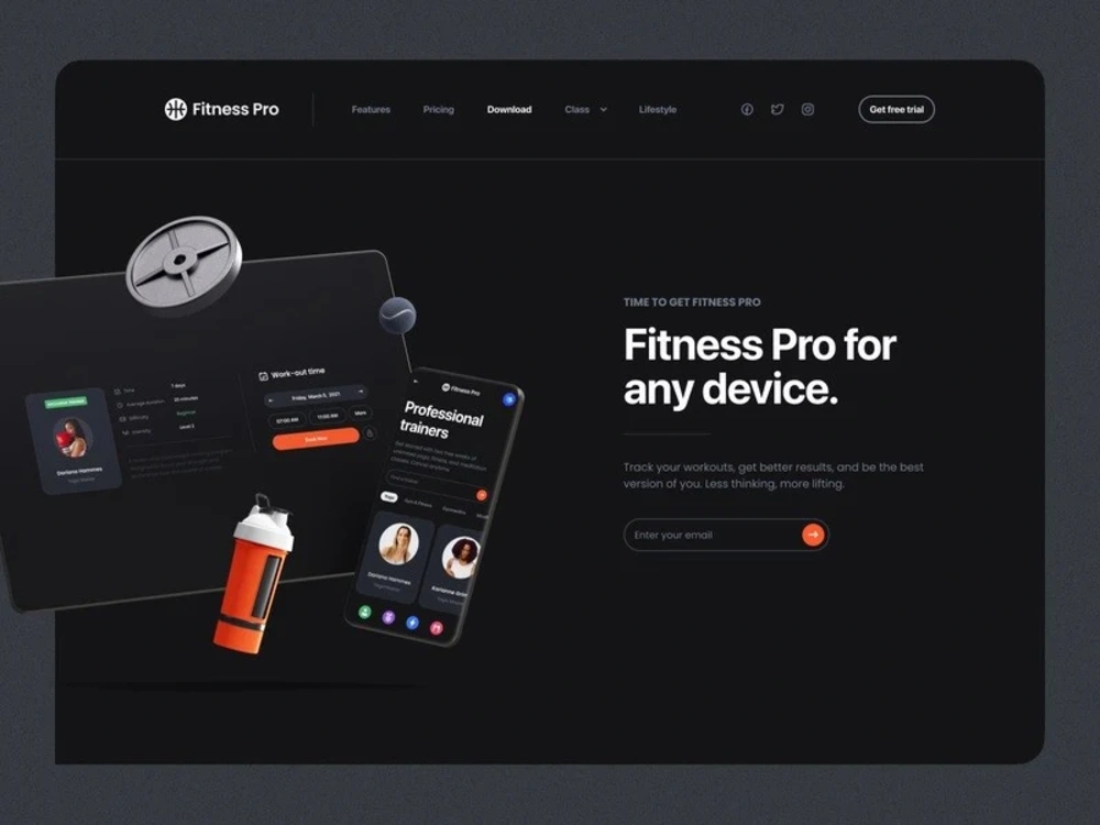 An eye-catching web, landing Page Ui UX design and mockup in psd xd ...