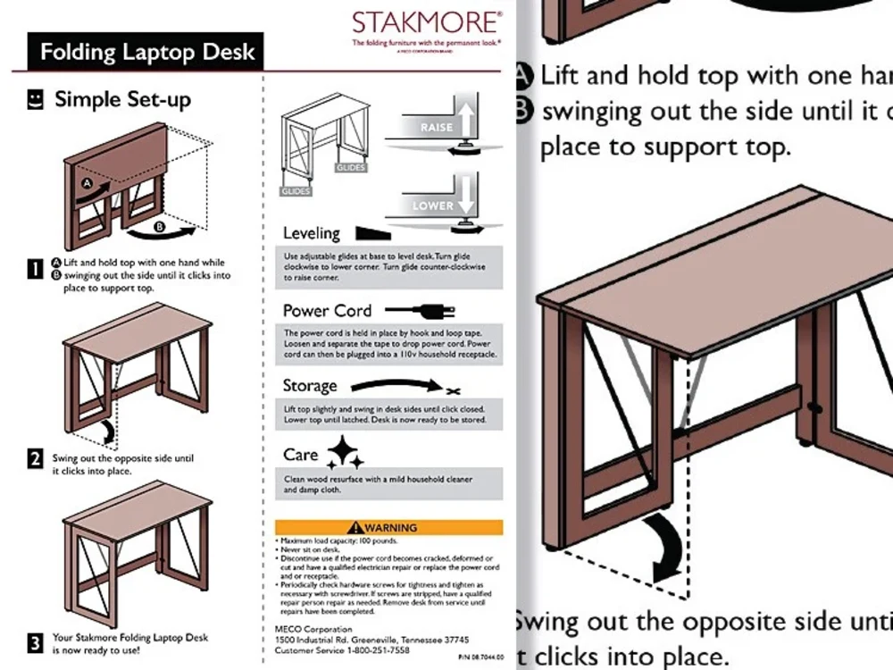 Instruction sheet with illustrations. | Upwork