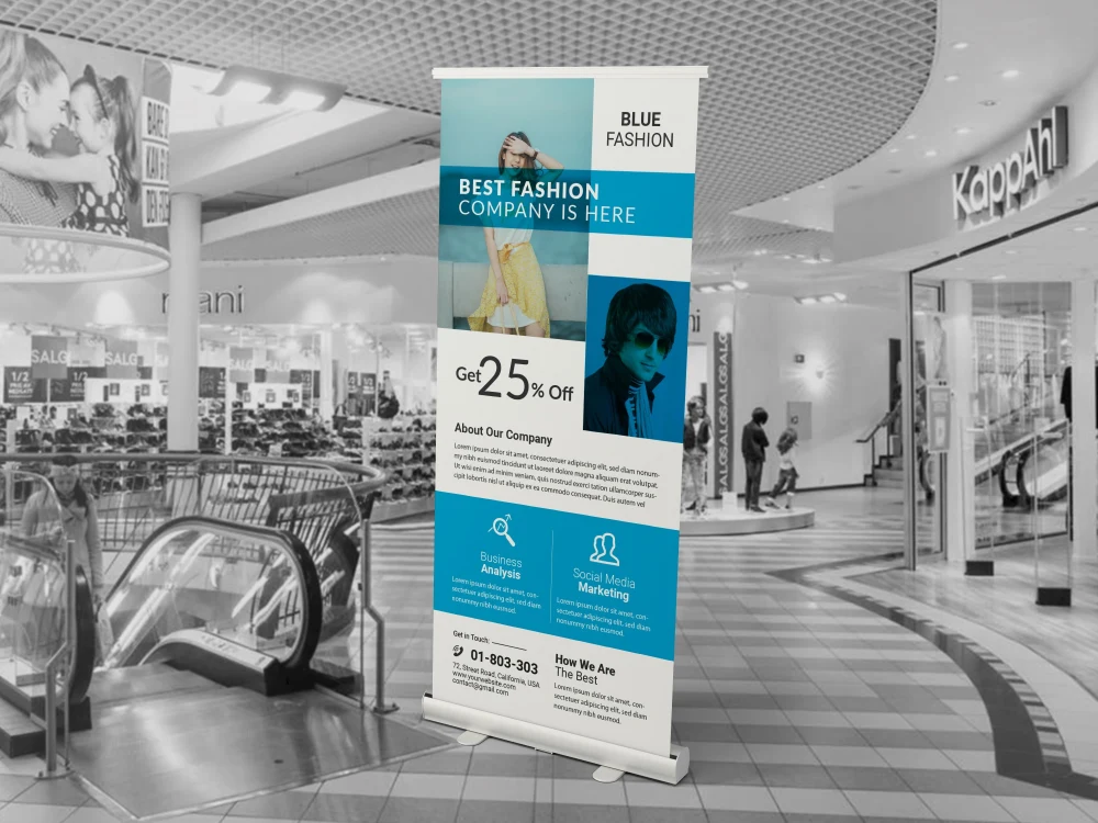 An amazing signage, bill-board, rollup or pull-up banner design | Upwork
