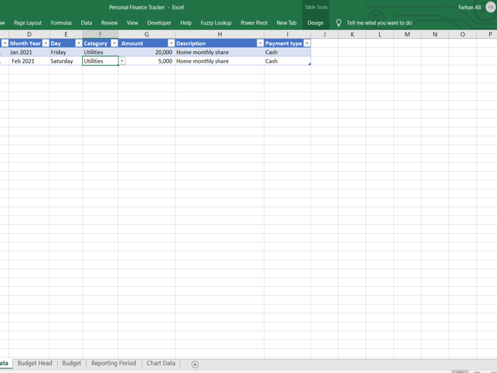 A Personal Finance Tracking Dashboard (Excel || Power BI) | Upwork A Personal Finance Tracking Dashboard (Excel || Power BI) | Upwork