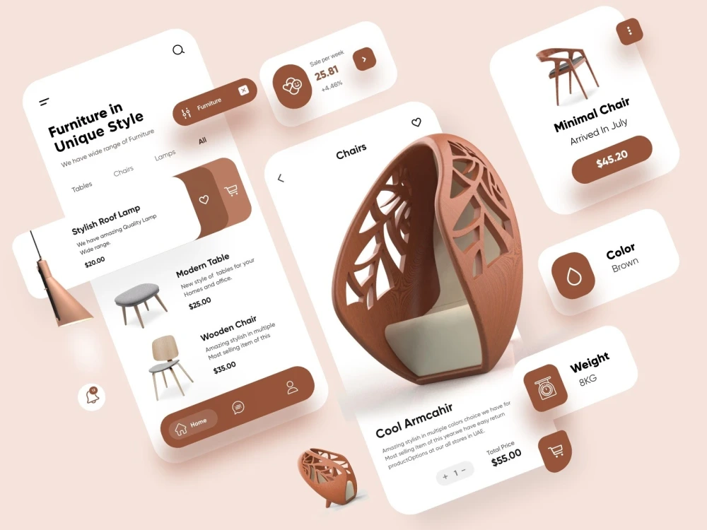 A classy and attractive mobile app design | Upwork