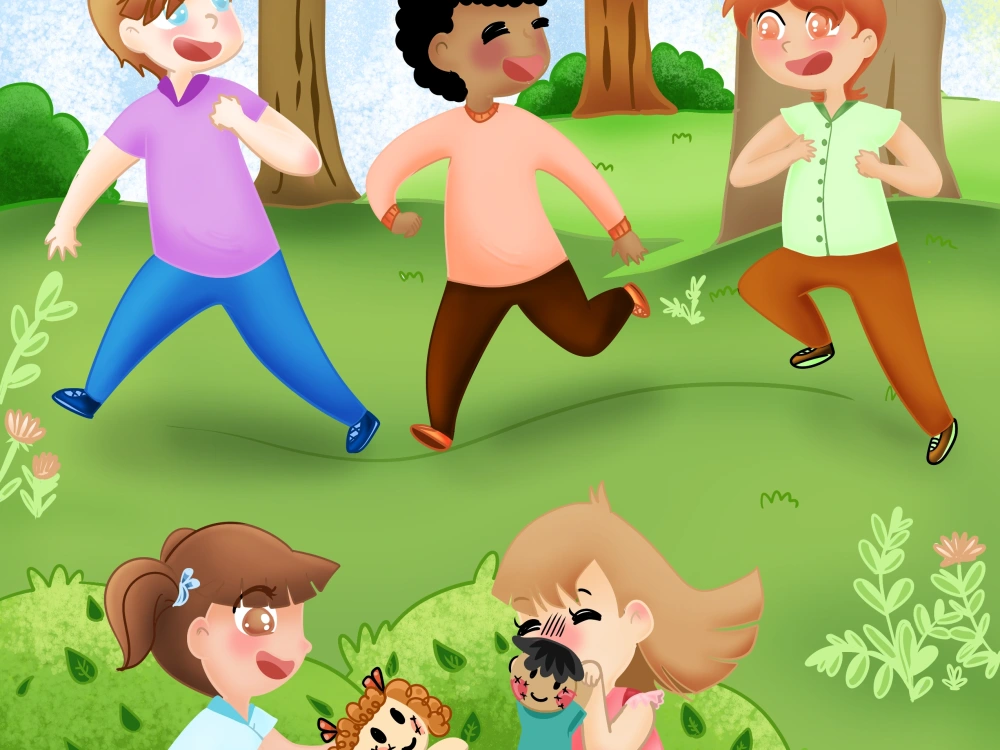Beautiful children's illustrations for your books in a high resolution ...
