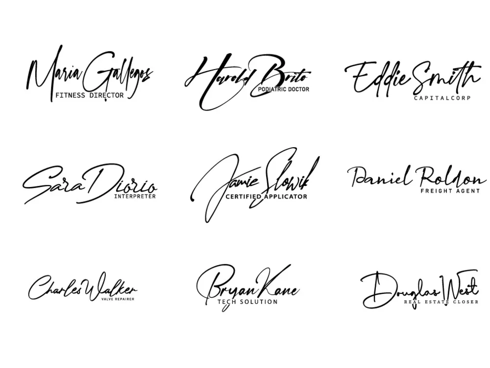 Handwriting, signature, scripted, handwritten, cursive logo | Upwork