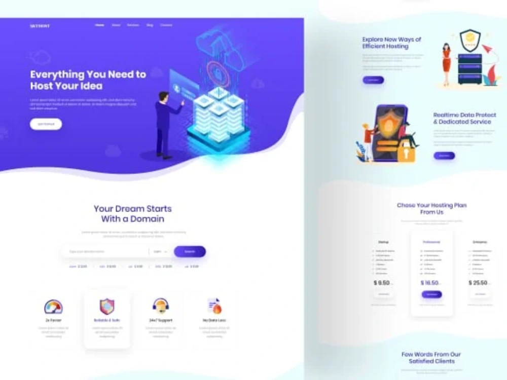 Multi pages Website and APP UI Design | Upwork