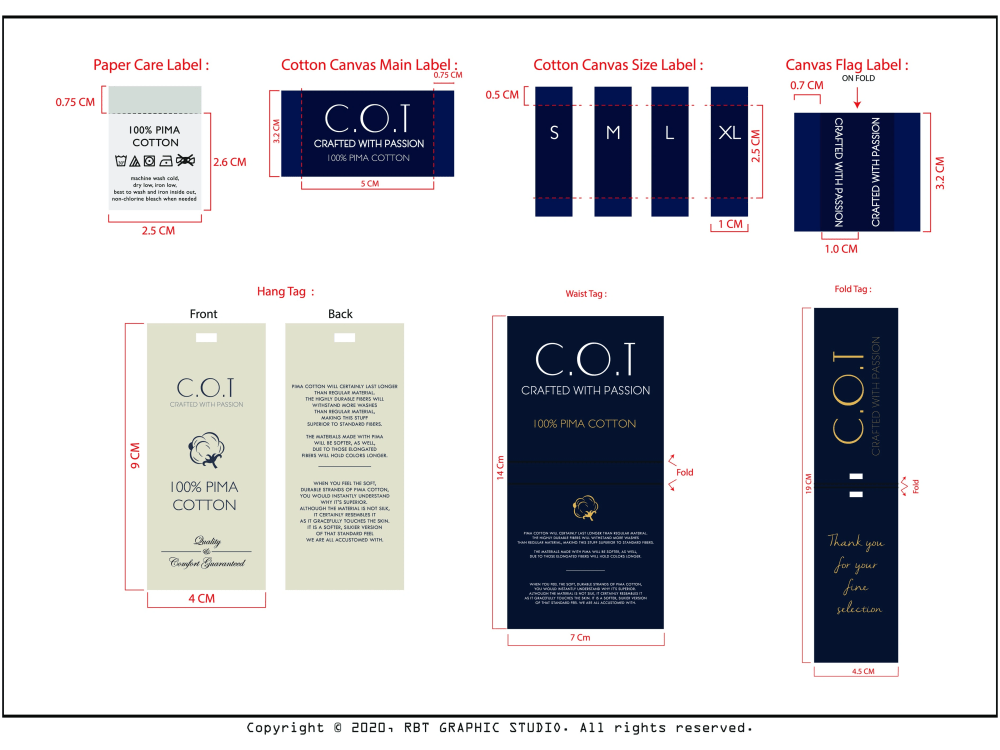 Professional Clothing Label, Clothing Tag, and Washing Label Design ...