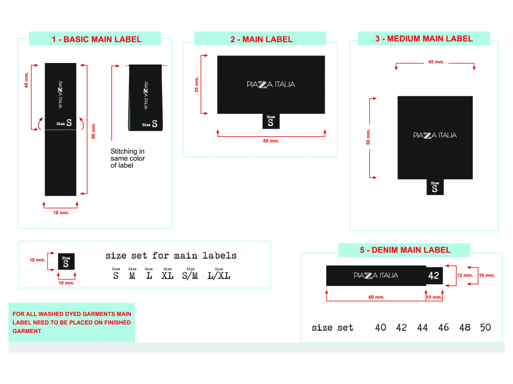 Professional Clothing Label, Clothing Tag, and Washing Label Design ...