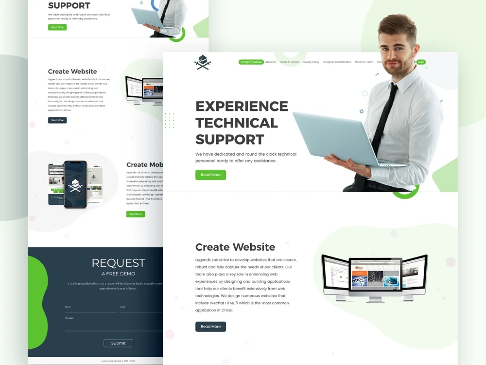Amazing website ui/ux design | Upwork