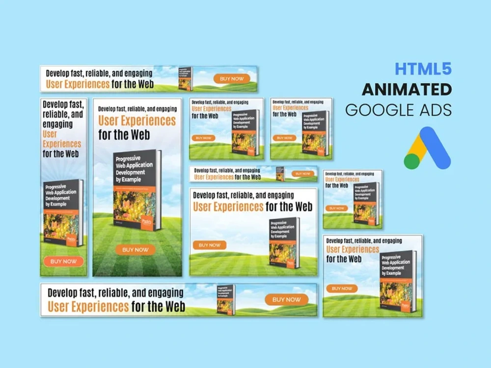 Amazing google banner ads GIF or HTML5 animation | Upwork