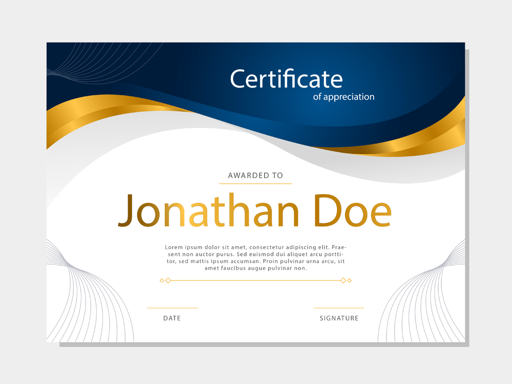 Professional Certificate, Diploma Certificate, Award Certificate Design ...