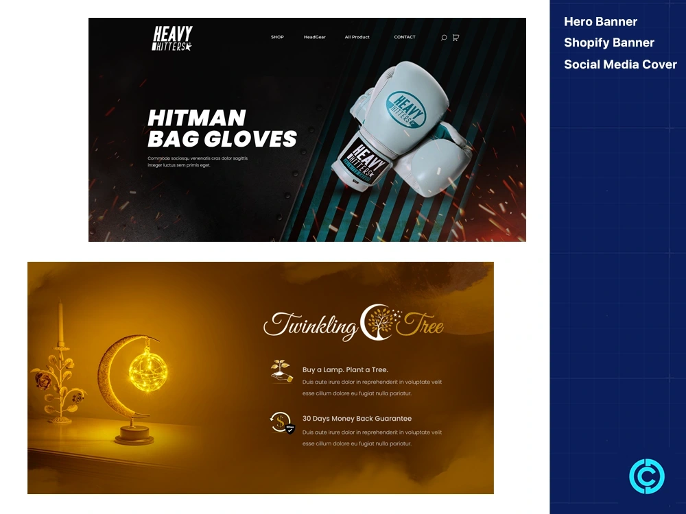 An hero banner for your website | Upwork