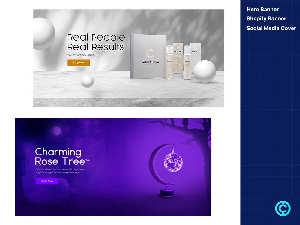 An hero banner for your website | Upwork