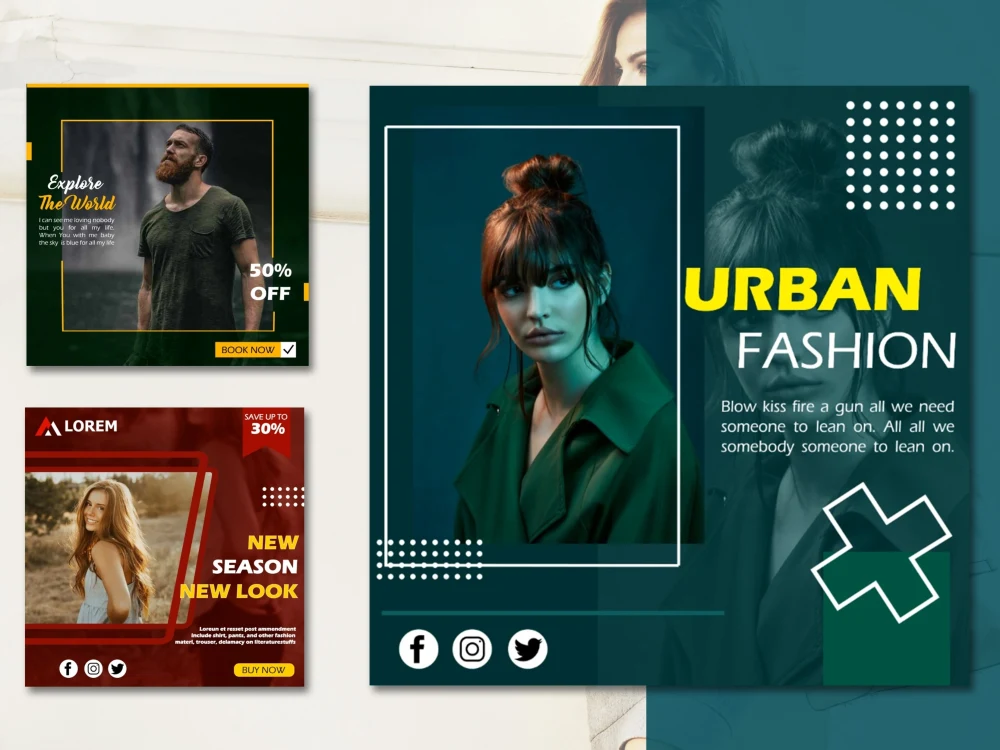 High-resolution animated social media posts, banners, covers, ads | Upwork