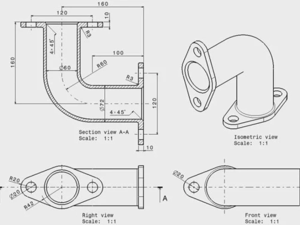 Hand sketch or PDF to autocad dwg file. | Upwork