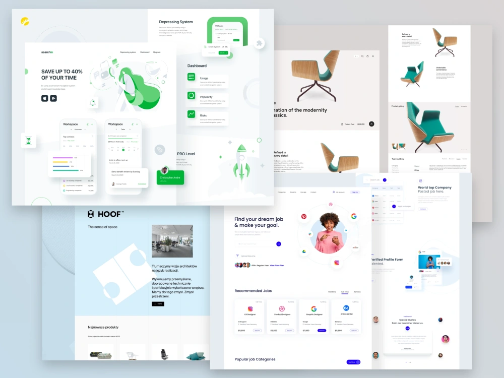 Modern Web UI/UX Design | Upwork