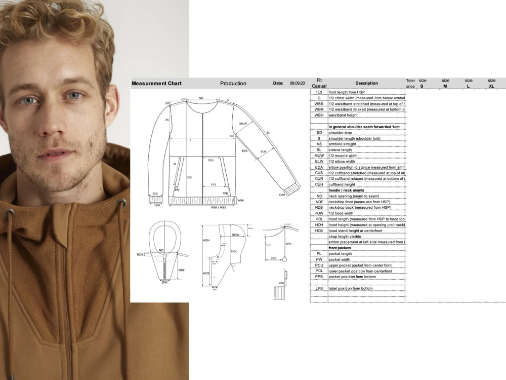 Professional fashion tech pack / spec sheet | Upwork