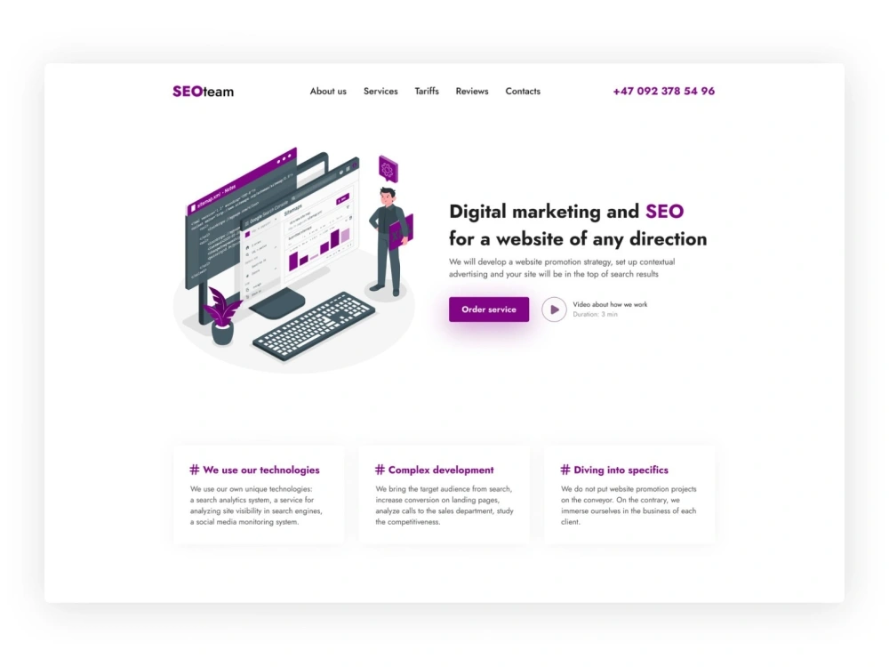 A unique and high-quality website design. | Upwork