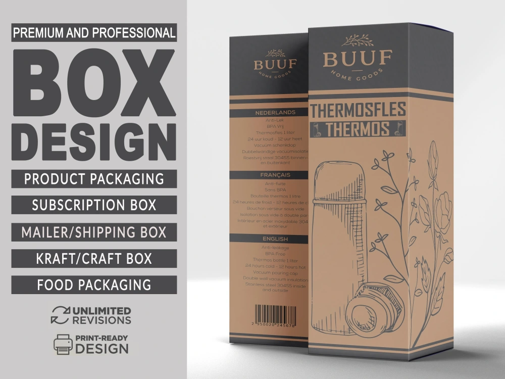 Product box packaging design and amazon box design | Upwork