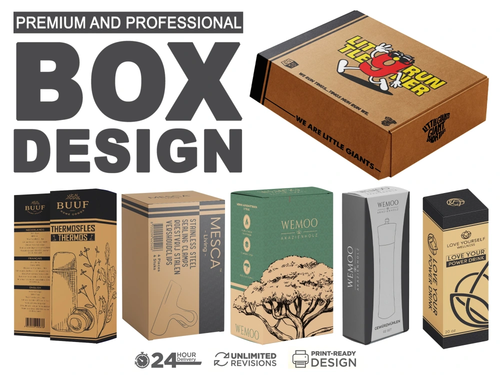 Product box packaging design and amazon box design | Upwork