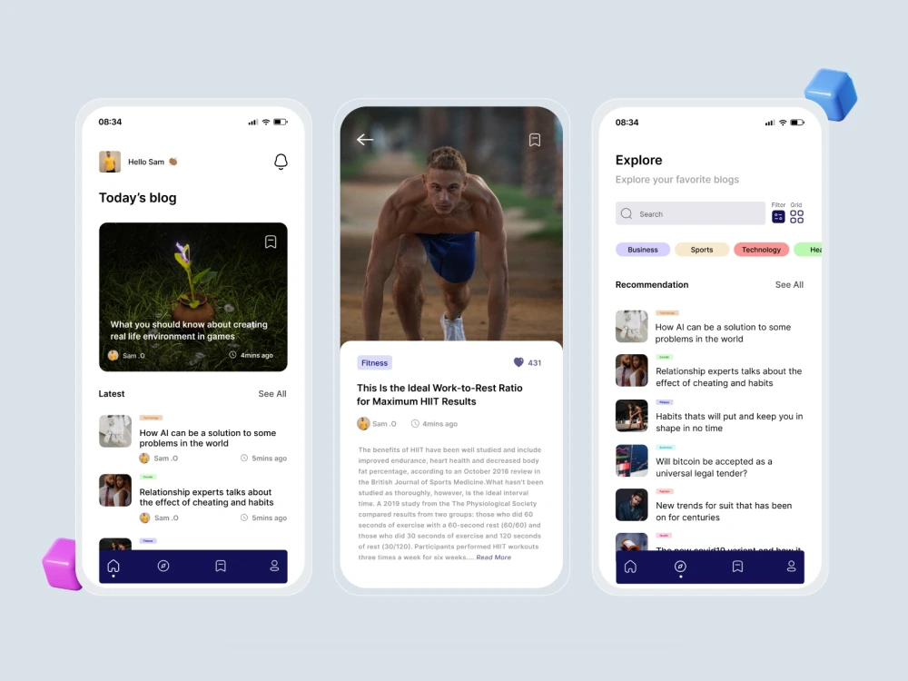 A mobile app UI UX design (Responsive & Professional) | Upwork