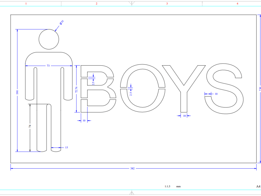 Dwg, dxf file for CNC plasma,laser cutting from handsketch/ Photo ...