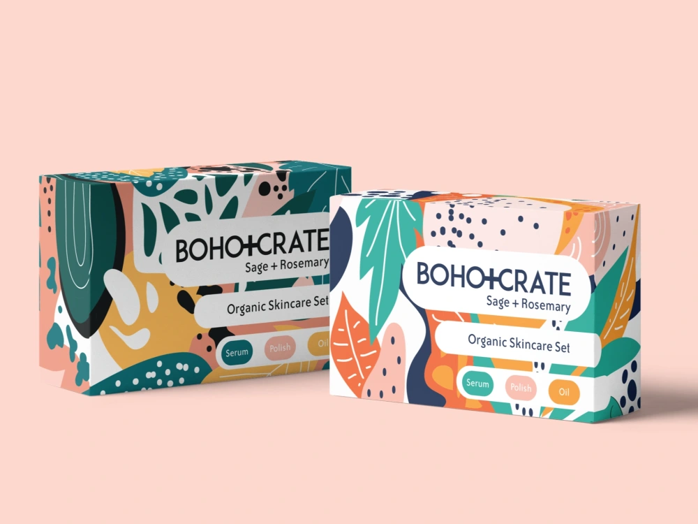 A trendy packaging design (minimal, colorful, contemporary) | Upwork