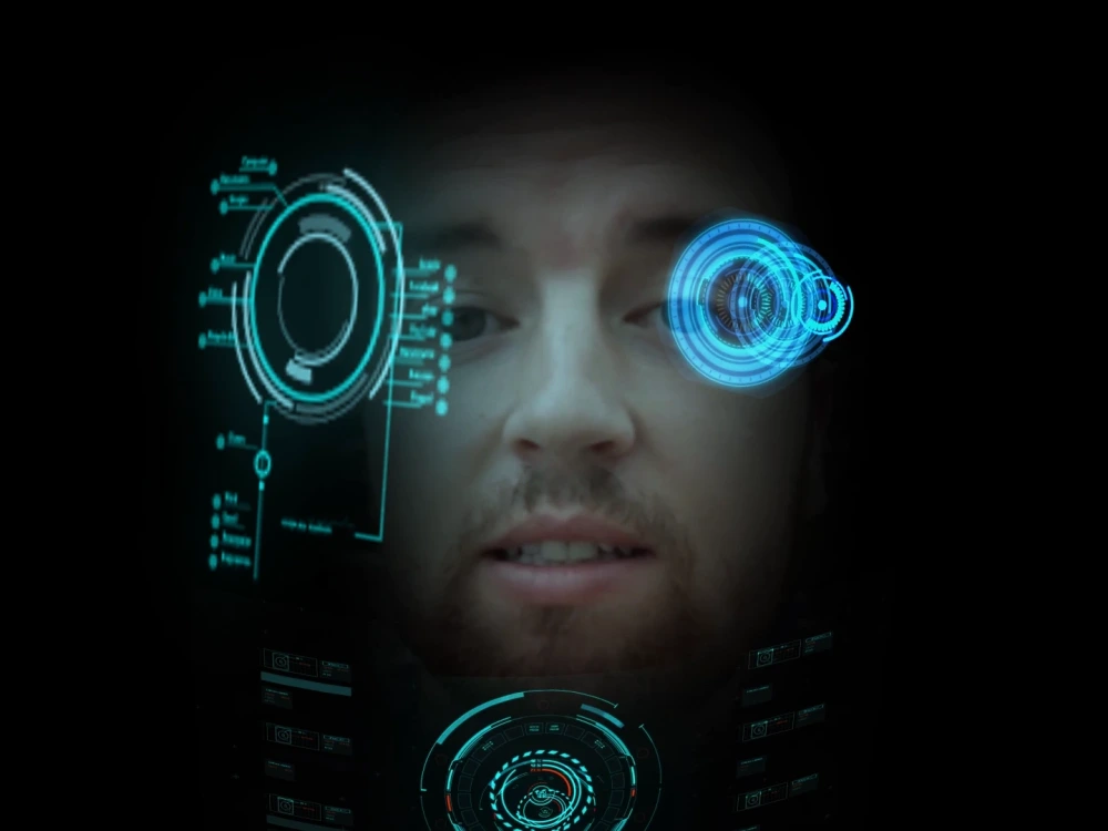 Iron man hud or terminator face effects in your face. | Upwork