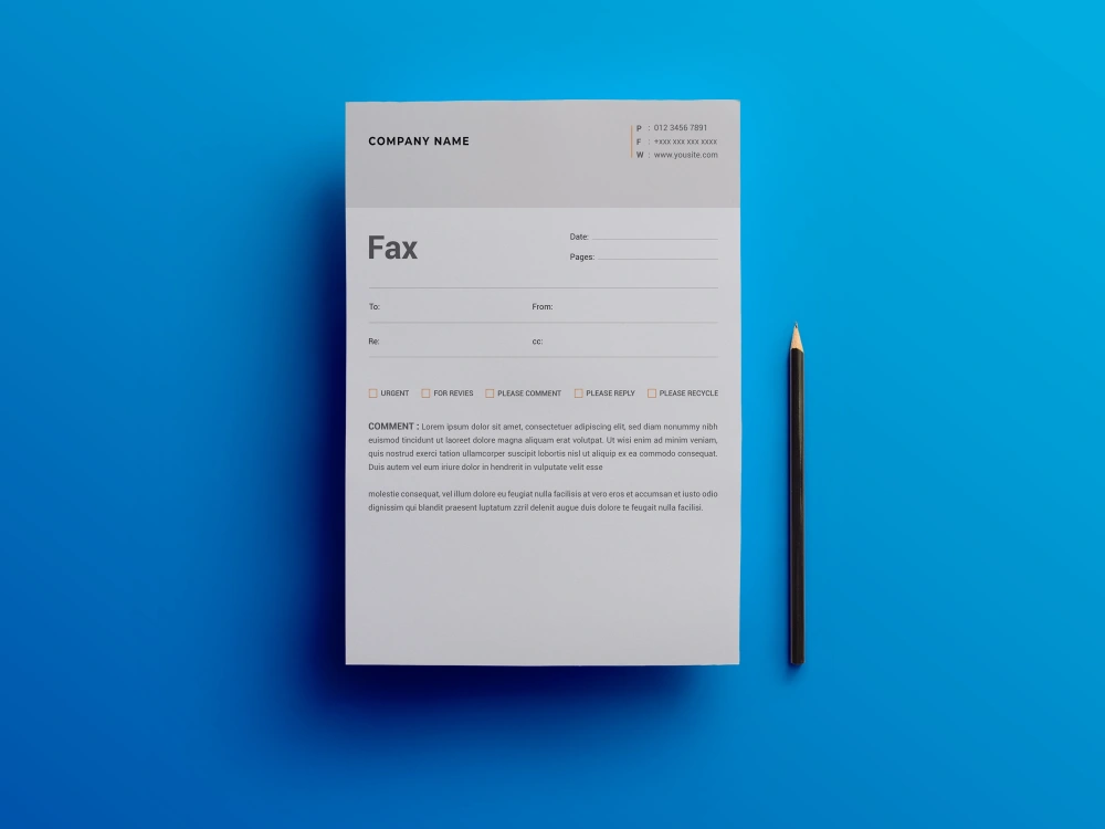 Professional fax cover sheet design | Upwork