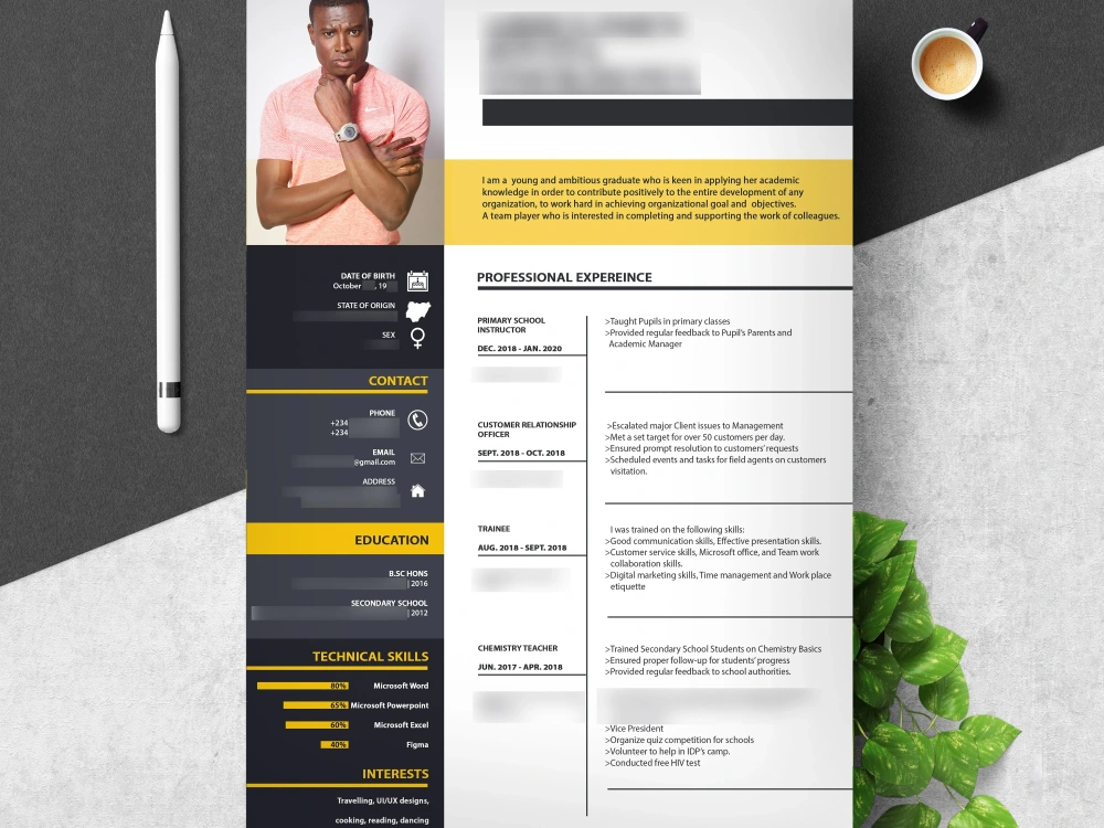 A professional Resume design | Upwork