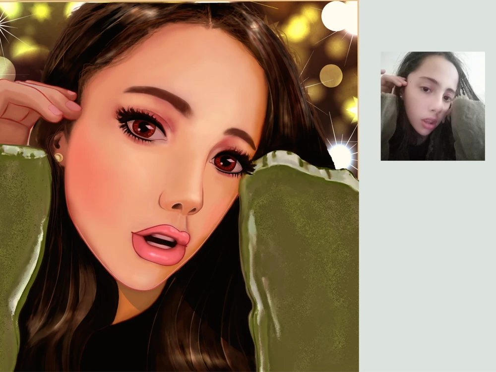 A lovely Semi-realistic illustration/portrait | Upwork