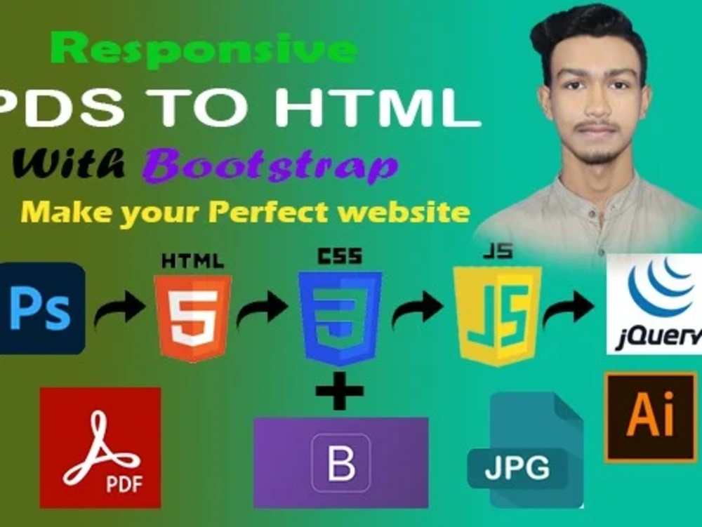 Psd To Html Made By Html Css Javascriptbasic Jquery And Bootstrap Upwork