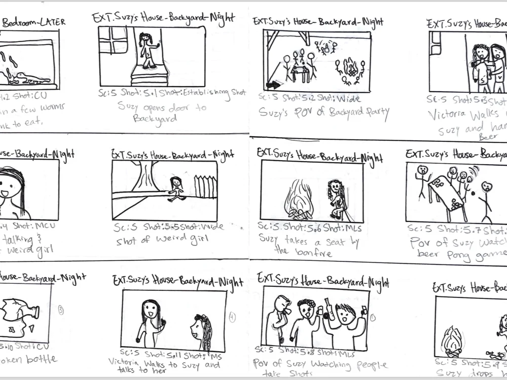 A detailed storyboard for your film project | Upwork