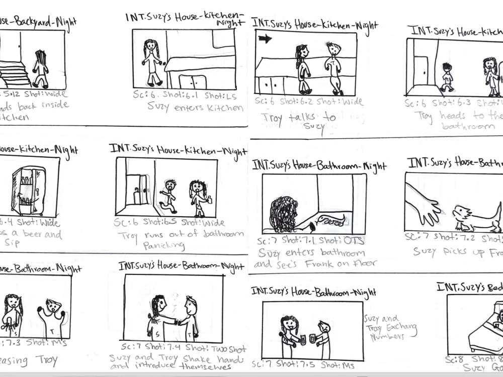 A detailed storyboard for your film project | Upwork