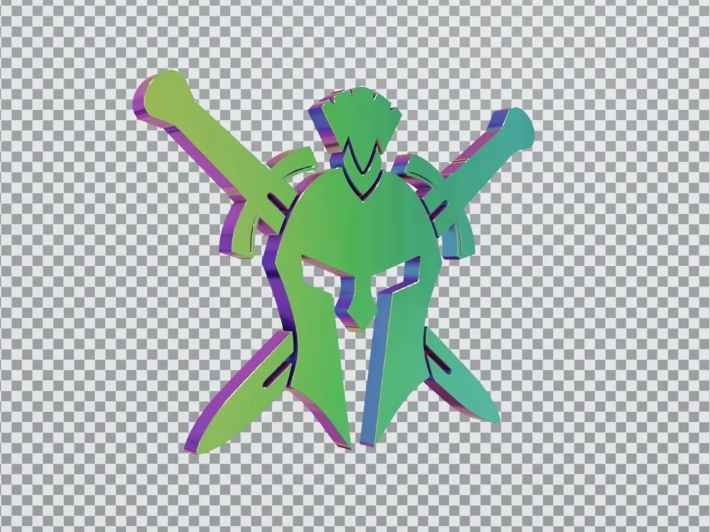 Spinning 3D logo with transparent background | Upwork