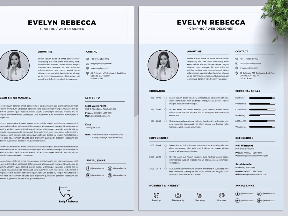 Design professional cv resume cover letter and in 1 day | Upwork