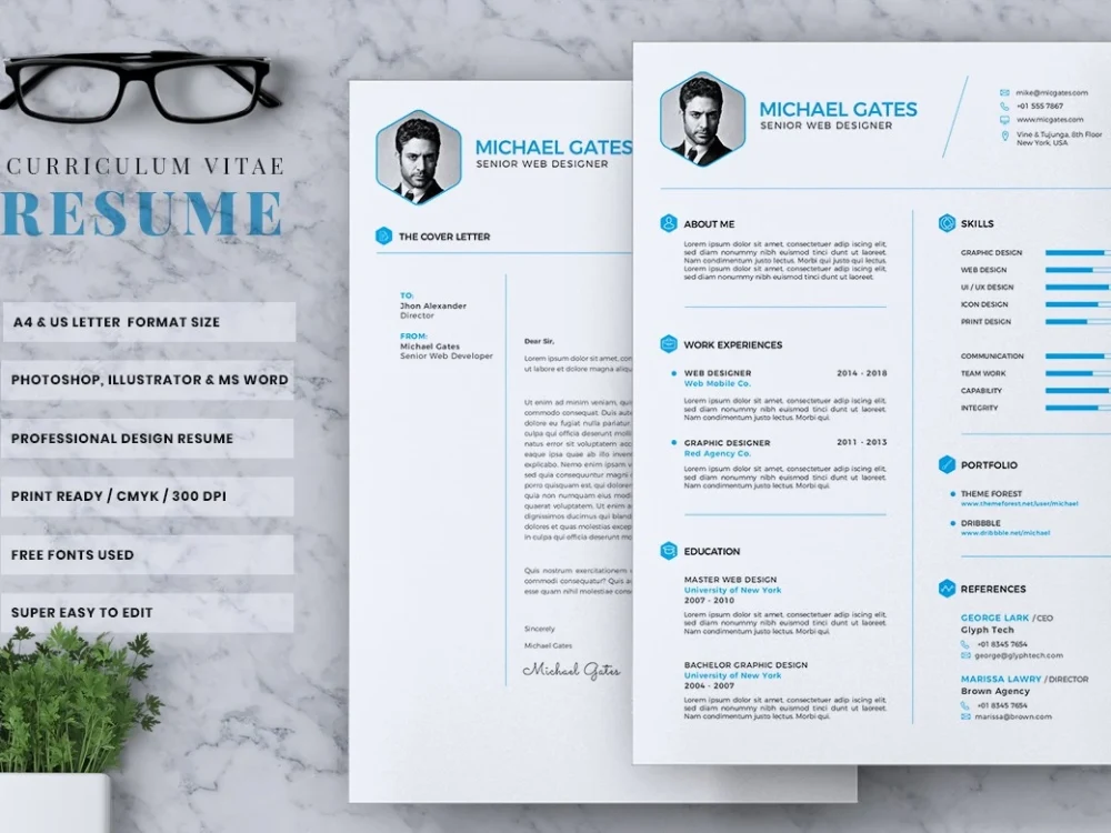 Design professional cv resume cover letter and in 1 day | Upwork