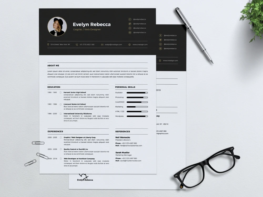 Design professional cv resume cover letter and in 1 day | Upwork
