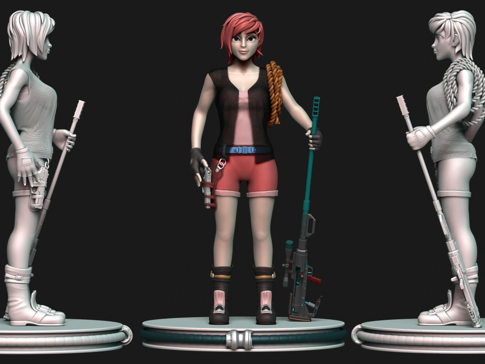 A amazing 3D Low/Mid/High poly Character Modeling for Game/AR/VR/Film ...