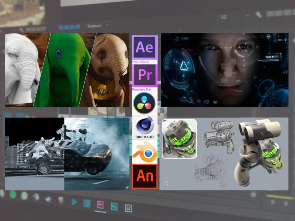 Green Screen Compositing Visual Effects Rotoscope 3D animations ...