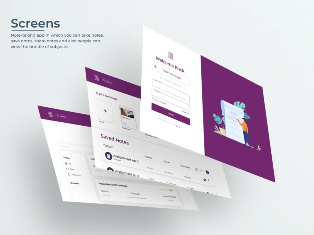 Modern and Minimal UI UX designs For Mobile and Website. | Upwork