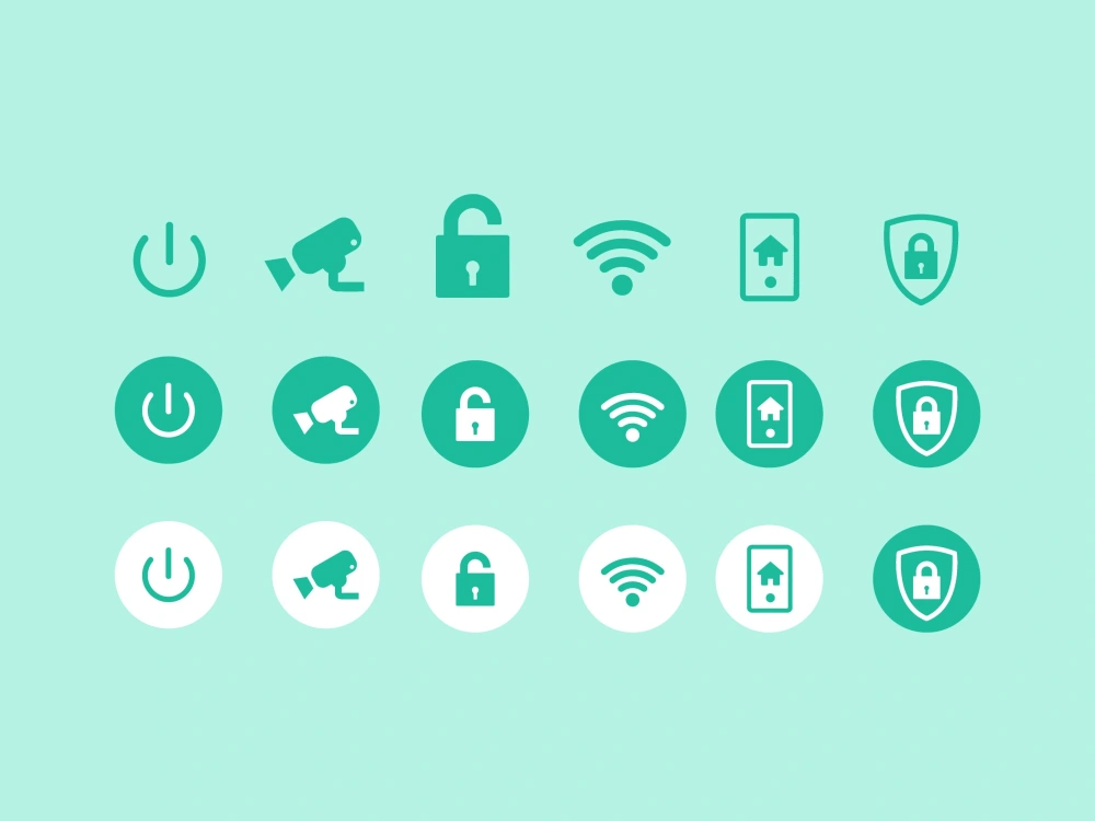 Professional vector base icons set to use in branding, website | Upwork