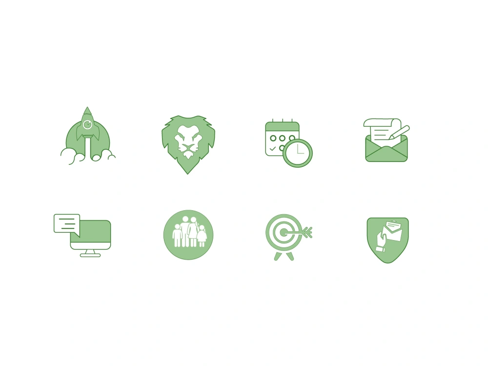 Professional vector base icons set to use in branding, website | Upwork