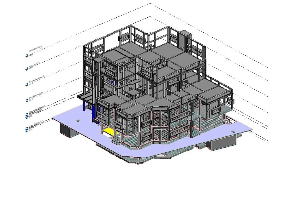 A wonderful structural revit model with all sheets and drawings . | Upwork