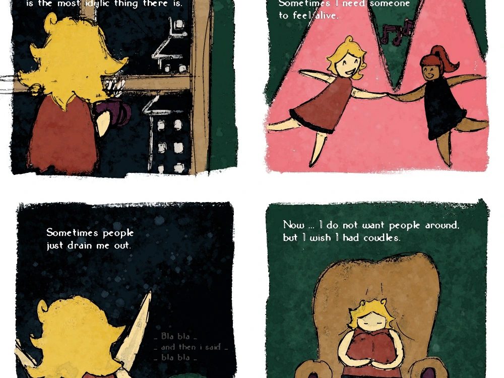 A nice or quirky four-panel comic strip | Upwork