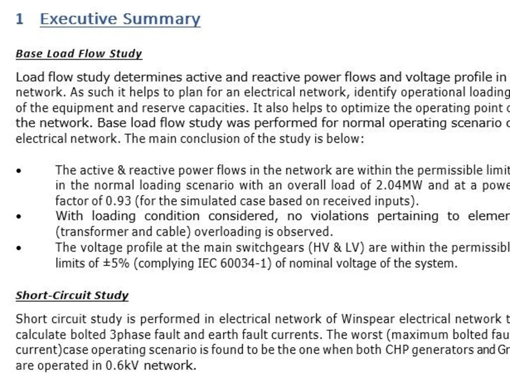 ETAP based analysis of electrical circuit(Load Flow, Short circuit etc.) | Upwork