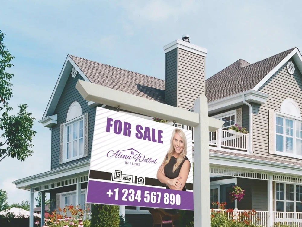Real estate sale sign design | Upwork